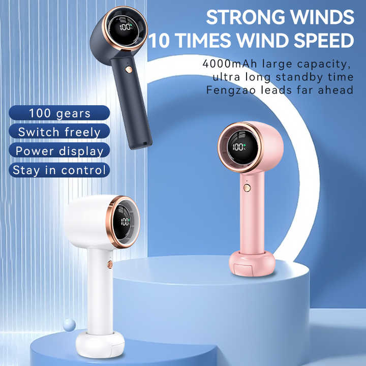 High Quality 4000mAh Handheld Bladeless Turbofan Personal Small ...
