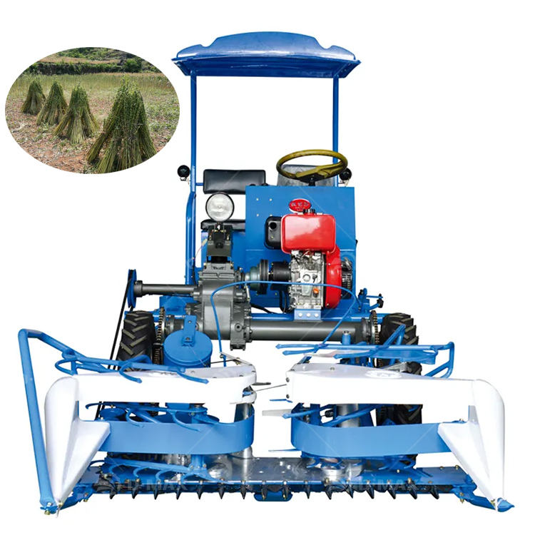 Latest Design Reed Straw Grass Harvesting and Bundling Machine Cattail ...