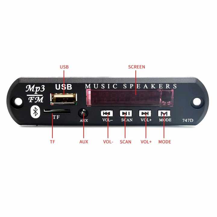 12V for Bluetooth USB Audio Kit for MP3 Players Decoder Board for ...