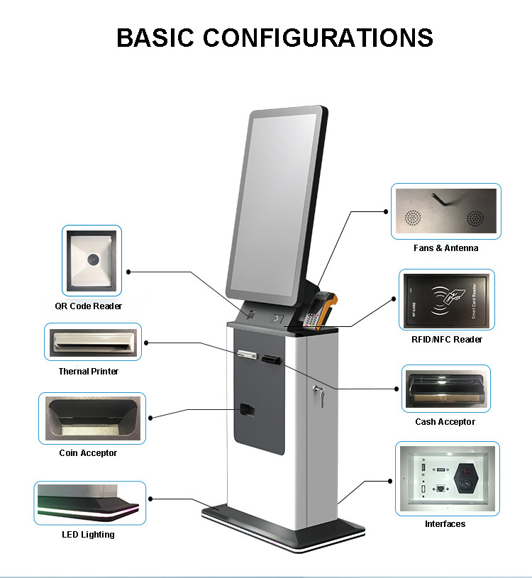 Hotel Key Card Dispenser Kiosk - 10.1 Inch Self Service