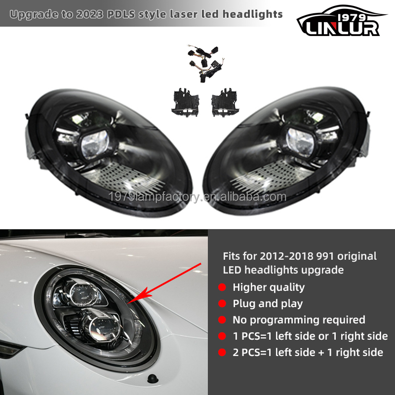 Upgrade Porsche 911 991 Headlights to 992 Matrix LED