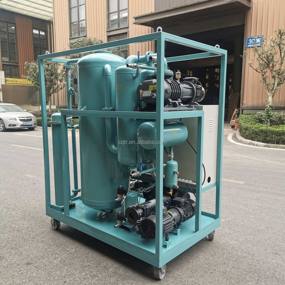 Transformer Oil Purification Double Stage Oil Filtration Machine Vacuum ...