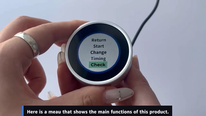 Small Round 1.28 Inch Knob HMI Smart Switch IPS LCD Display