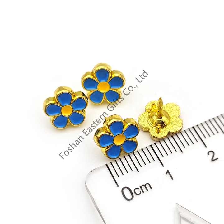 Little masonic flower enamel pin Forget-Me-Not Pin Masonic Forget Me ...