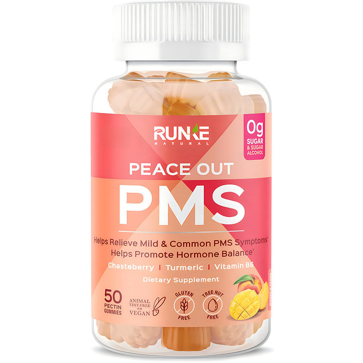 Gummy Supplement Women's Hormone Balance Heart Shape PMS Relief Gummies ...