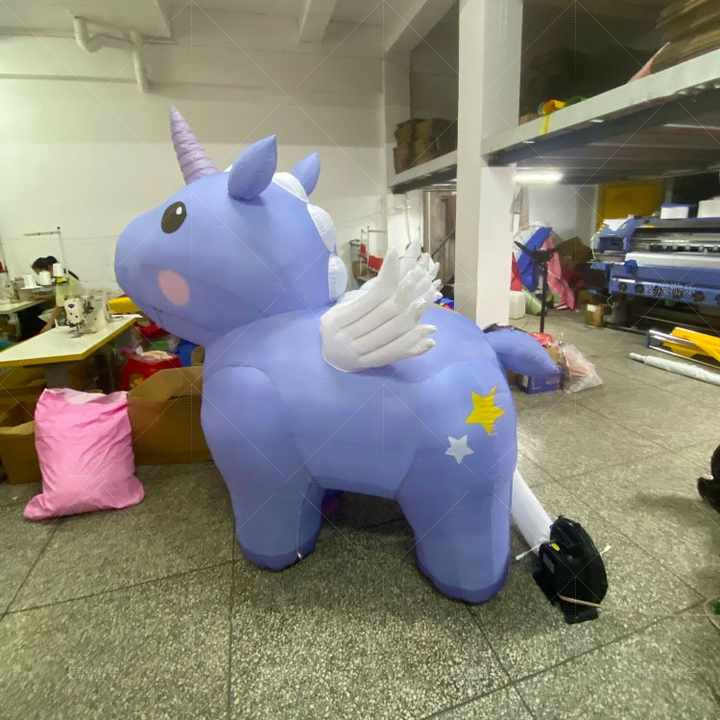 Inflatable Unicorn Model Giant air unicorn Birthday Decoration Animal ...