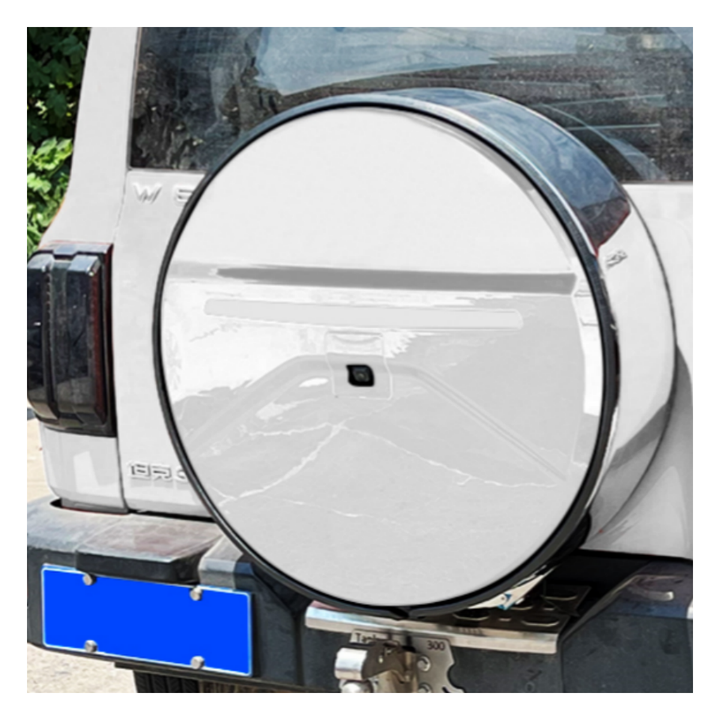 NEWWIND Easy Install White Stainless Steel Spare Tire Cover for Tank 300