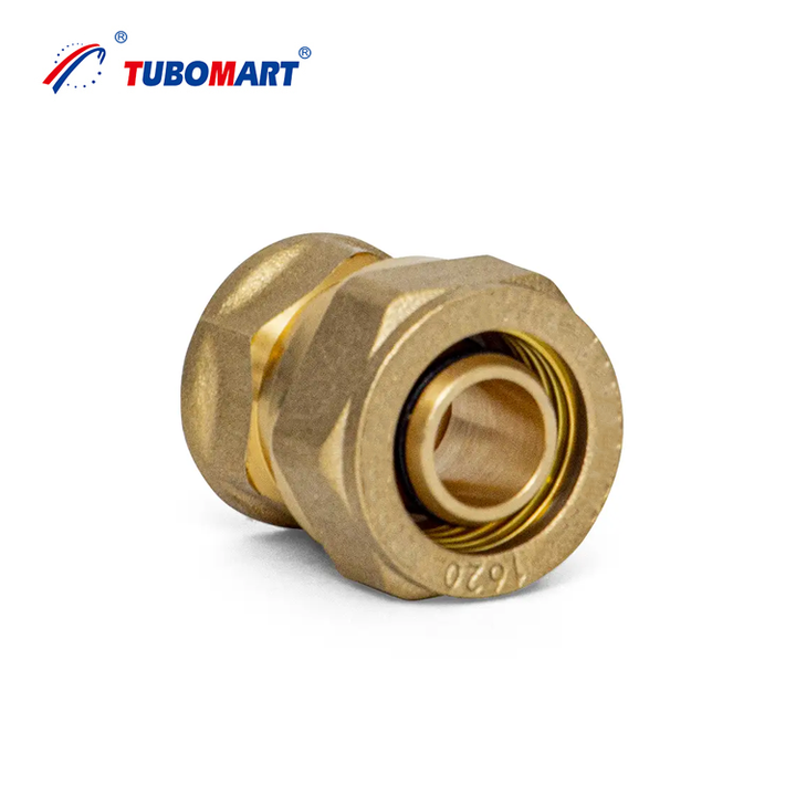 Tubomart OEM Brass Compression Fittings Female Straight Union Smooth ...