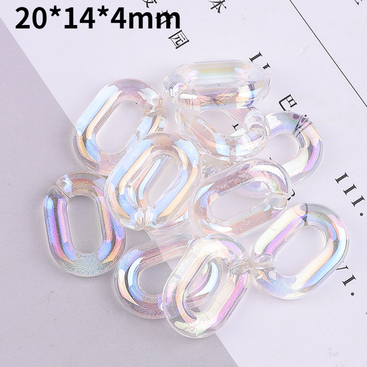 Colorful Chain Plastic Chain Links Jewelry Making Acrylic Link Chain ...