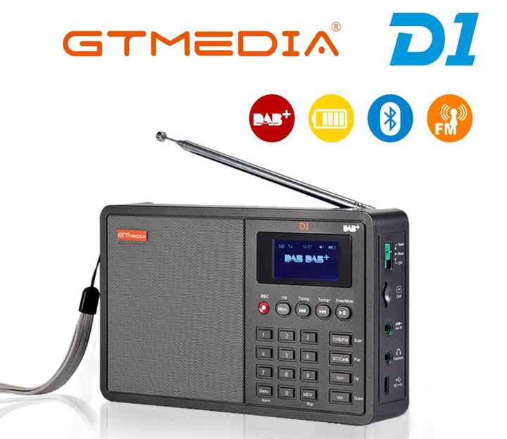 Portable USB FM DAB Digital Radio Speaker with 1.8inch LCD Display