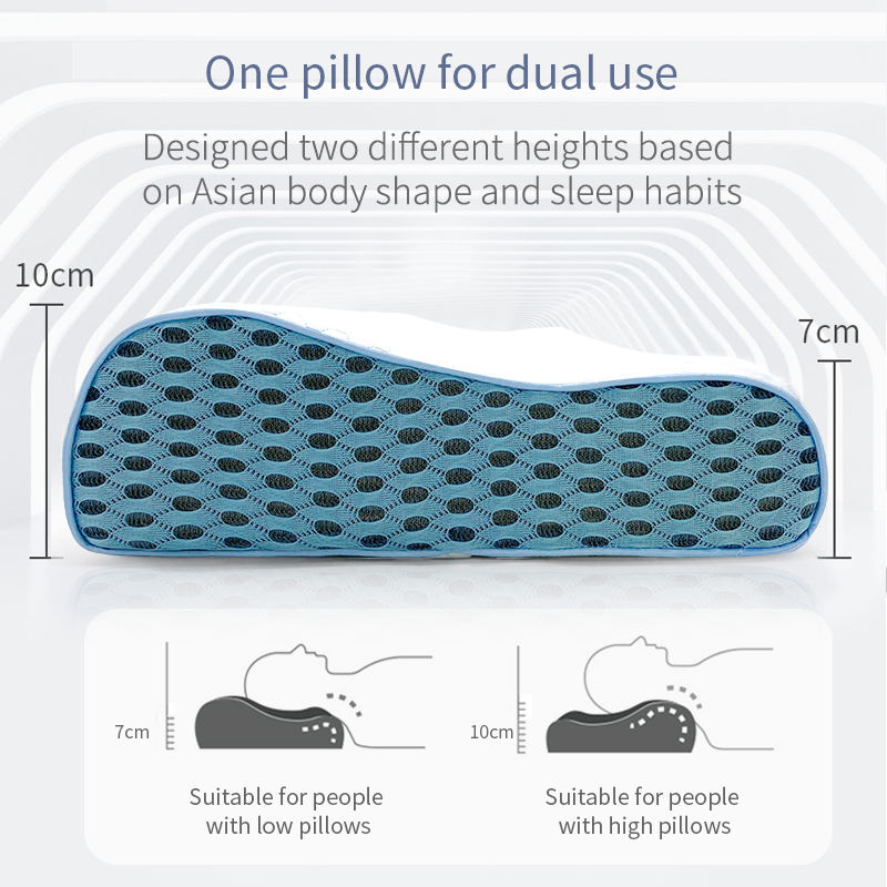 Customizable Modern Memory Foam Pillow Adjustable Neck Removable ...