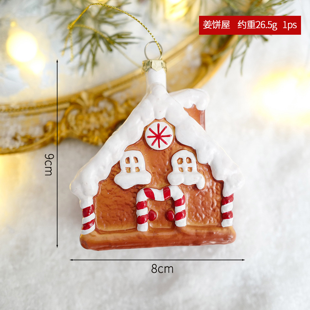 Cookie Tree Decoration Snowflake Gingerbread Man House Pendants ...