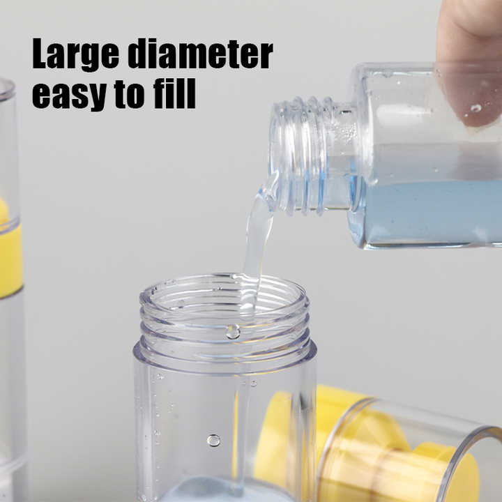 15ml 30ml 50ml Airless Pump Bottle Refillable Skincare Serum Vacuum Packaging PETG Plastic Face ...