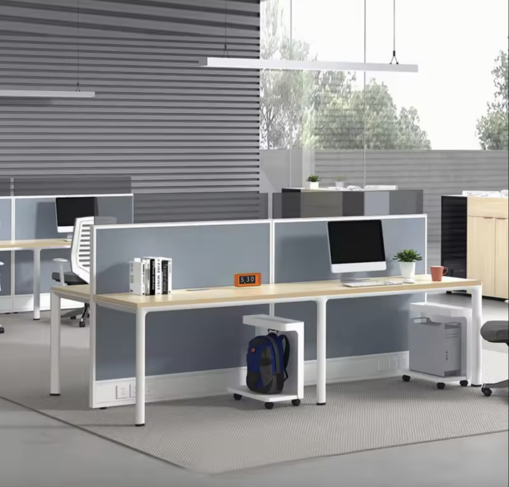 Modern Modular Office Desks 2-6 Seater Workstation Cubicle Partition ...