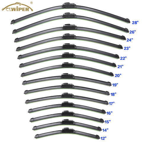CLWIPER Wiper Blades - Universal Fit for Car Windshields
