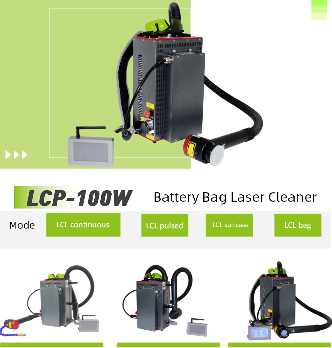 Máy Làm Sạch Laser Xung 100w Máy Loại Bỏ Rỉ Sét Kim Loại Sơn Ba Lô Cầm ...