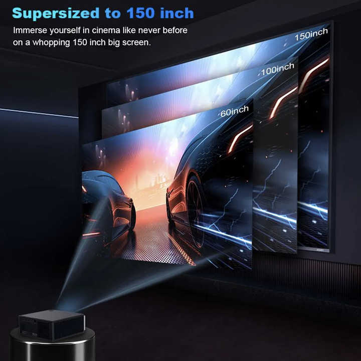 High Brightness School Projector with 1500ANSI Lumens 4K Decode Support ...