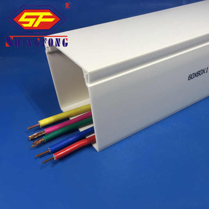 Electrical Fire Resistant PVC Cable Duct 16x16 Adhesive Cable Trunking ...