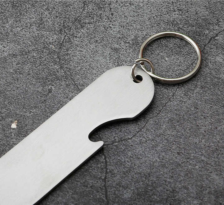 Customized Logo Stainless Steel Keyring Bottle Opener