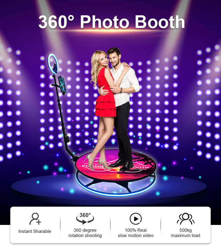 2022 Hot Sale New Portable Selfie 360 Degree Rotation Platform Business Photo Booth Camera ...