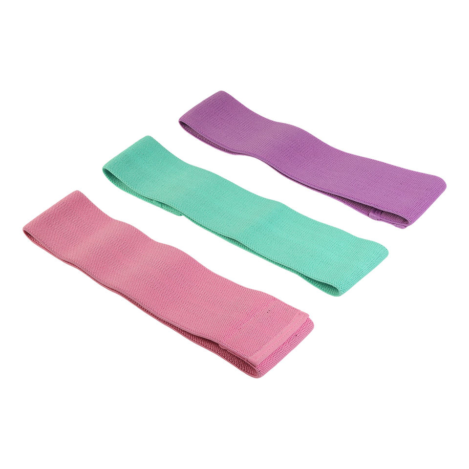 Fitness Strength Training Exercise Workout Fabric Long Resistance Bands ...