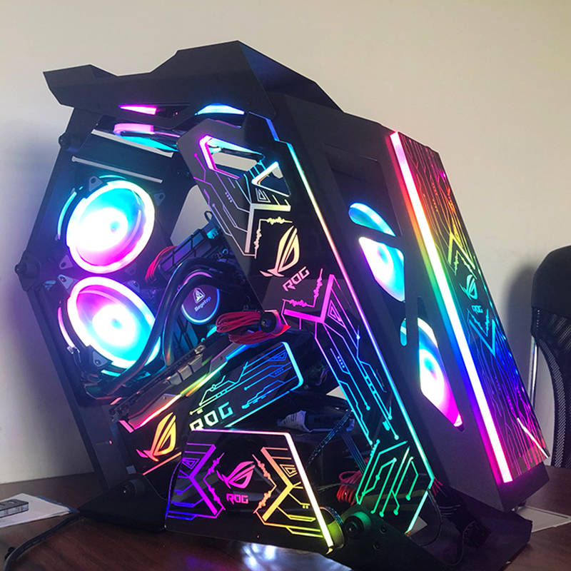 New 2023 Gaming Computer Case PC Gaming RGB ATX Computer Case Gaming ...