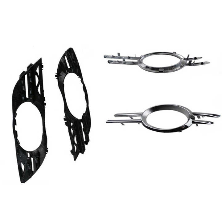 Car Front Fog Light Grille Cover Chrome Trim for Mercedes Benz W211