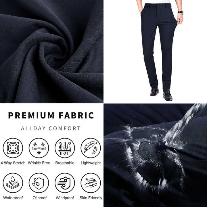 Casual Formal Trousers Three-Proof Fabric Men'S Slim Wholesale Pants ...