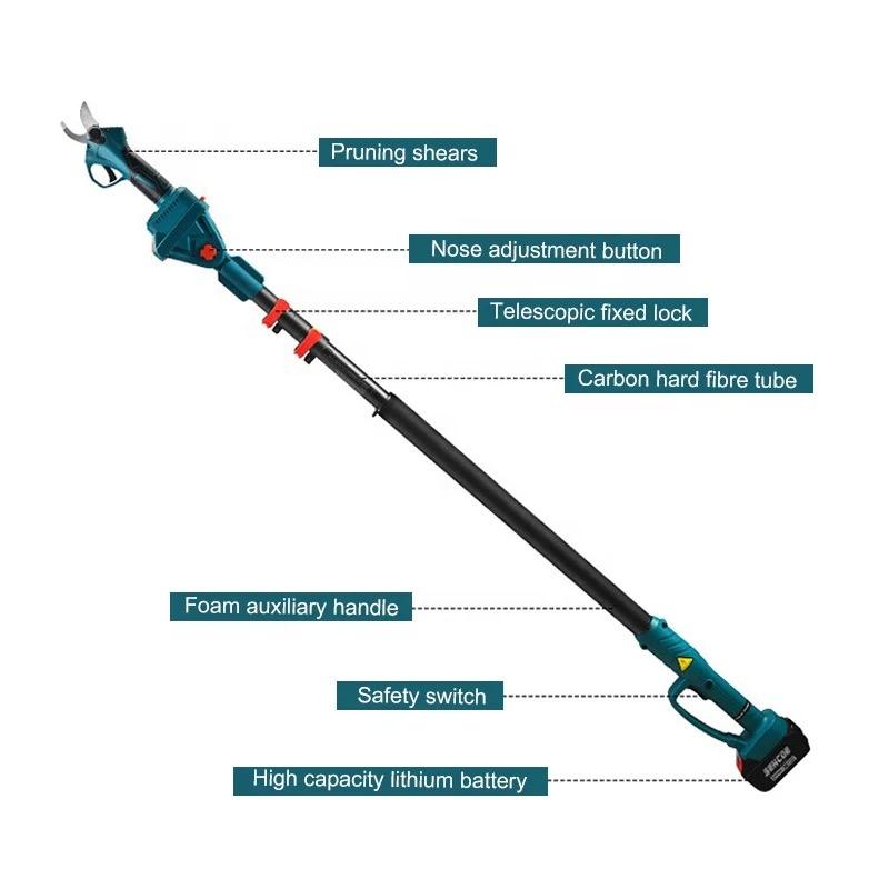 Electric Cordless Lithium Power DIY Garden Pruner Anti-Slip Mini ...
