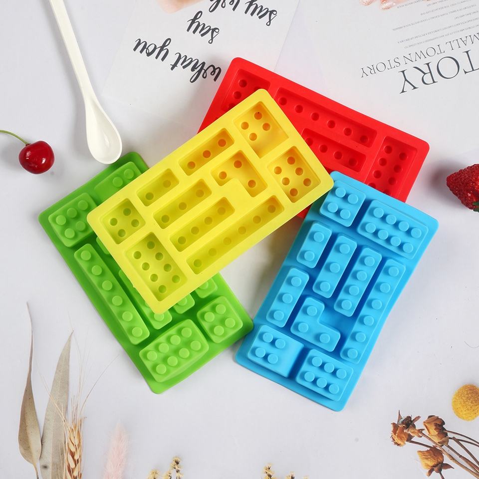 Children’s Building Block Shaped Silicone Chocolate Molds