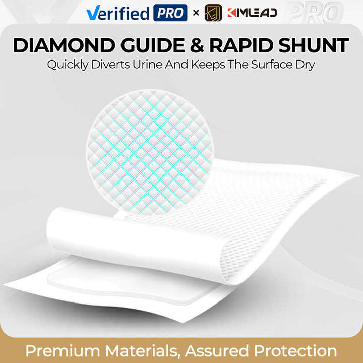 Adult Diaper Underpad with Leak Guard Super Absorbent Breathable PE ...