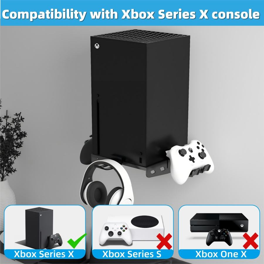 For Xbox Series X Console Hanging Racks with Storage Function Game ...