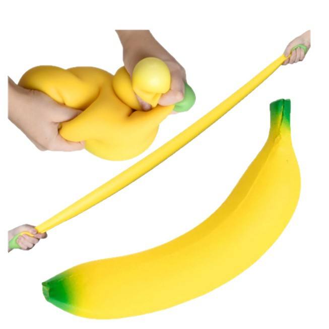 New PU Foam Squishy Realistic Slow-Rebound Toy-Banana-Shaped Creative ...