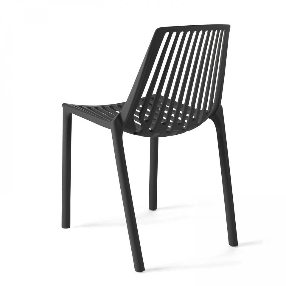 Heavy Duty Monoblock Molding Plastic Chair, Breathable Slatted Back ...