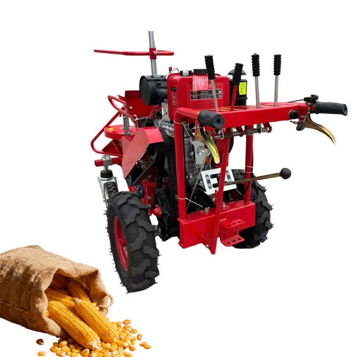 Small Corn Harvester Mounted Behind Power Tiller Green Corn Harvester ...