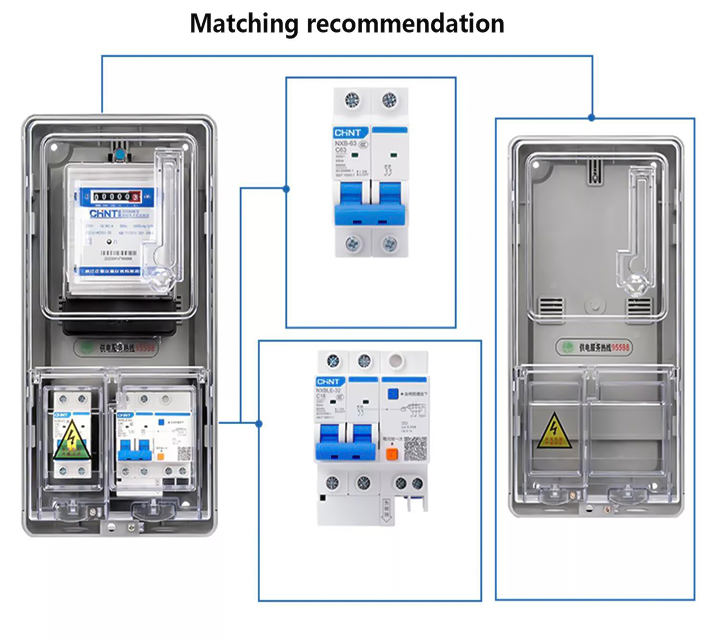 Chint Dtsu666 Three Phase 80a 230v 400v 4 Pole Lcd Rs485 Modbus Chnt ...