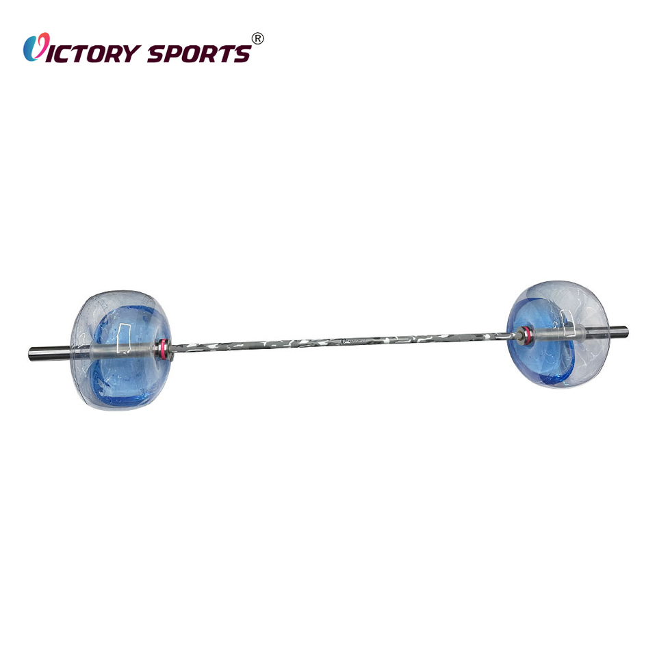 Adjustable Weight Fitness Weigtlifting PVC Water Filled Barbell Plate ...