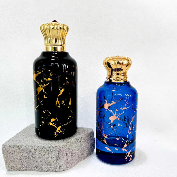 Luxury Round Glass Men Cologne Perfume Fragrance Bottle