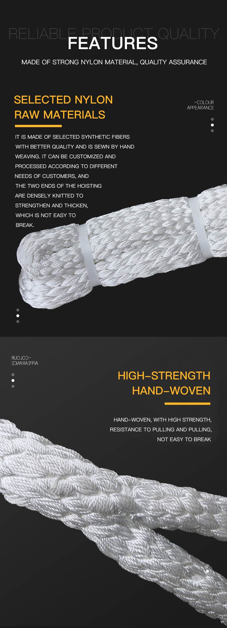 Round Nylon Rope Lifting Rope O Type Lifting Rope Sling Products from Hebei Chenghua Machinery ...