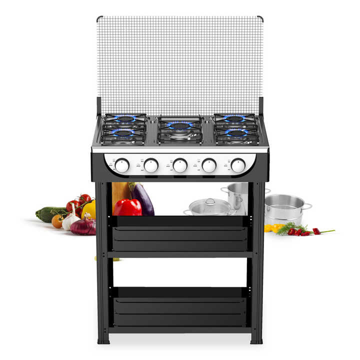 5 Burners Cooktop Five Cooker Hob Commercial Kitchen Cook Heating Free ...