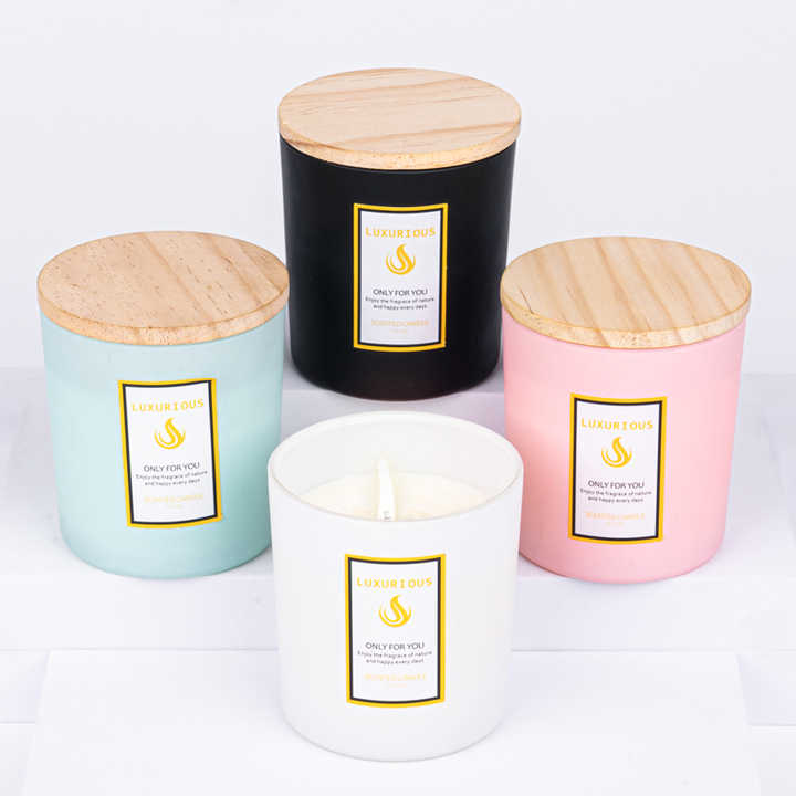 Wholesale 2024 Luxury Customised Private Label Colored Soy Wax Woodwick ...