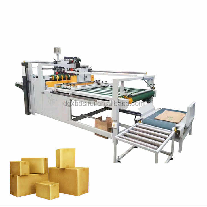 Máquina de encolado de cartón corrugado semiautomático, máquina de ...