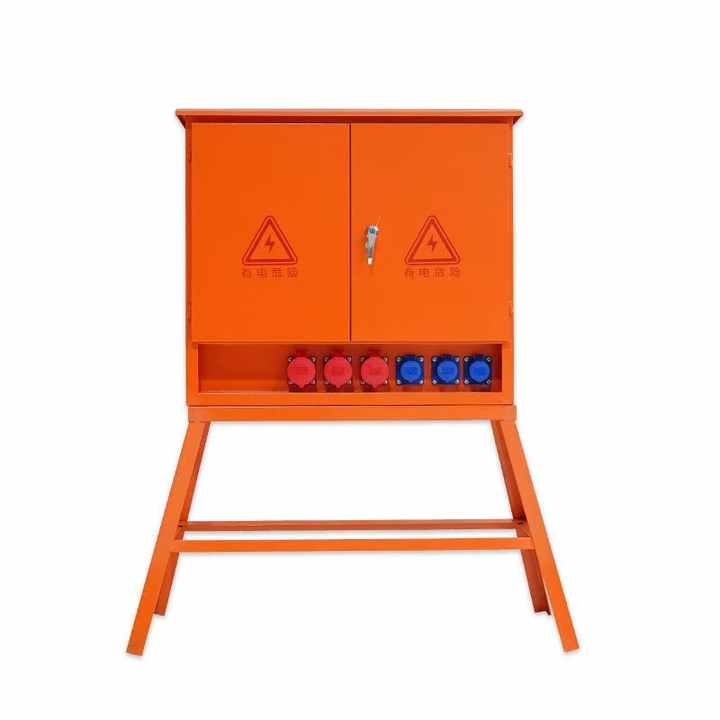 Outdoor 3-Phase Temporary Power Distribution Box Steel Base Surface ...