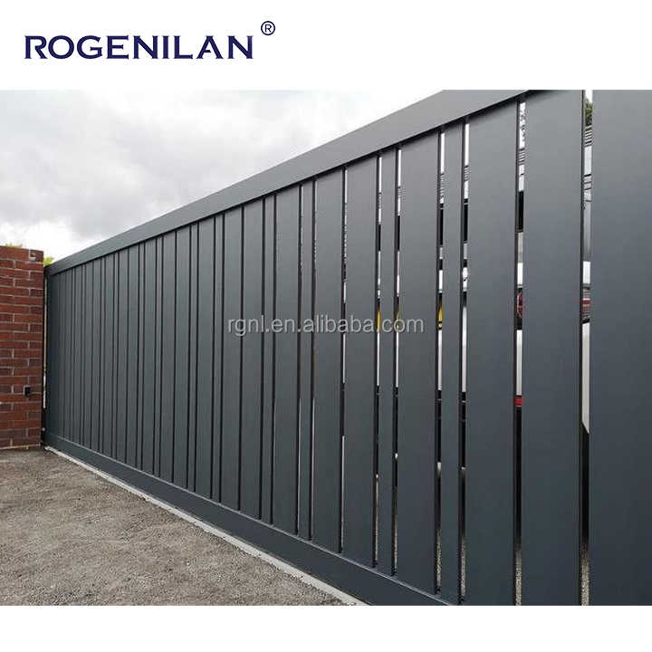 Durable, Modern Aluminum Sliding Gates for Large Entries
