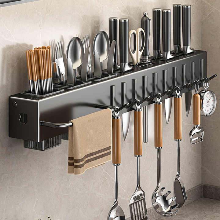 Multifunctional Storage Rack - Efficient Kitchen Utensil Organizer