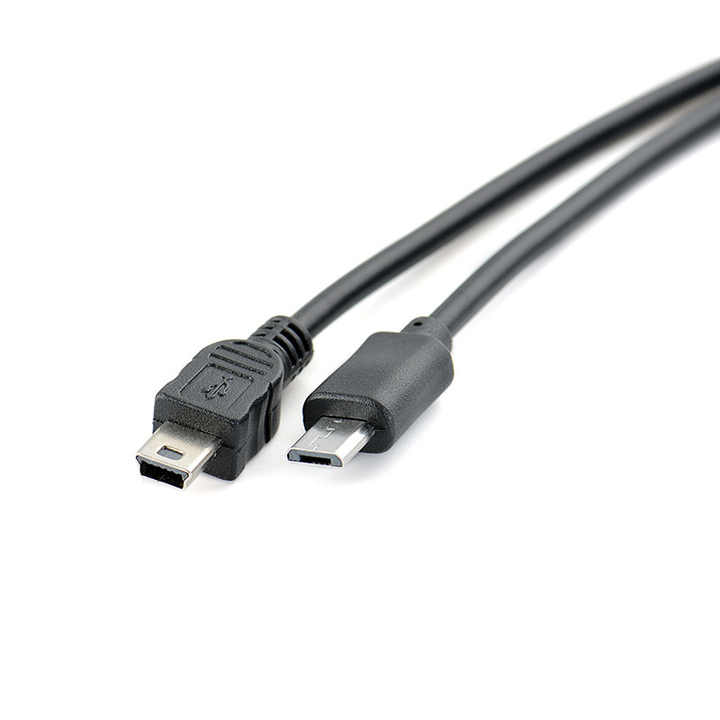 Micro 5Pin USB Male to Mini USB Male Data Adapter Converter Cable OTG ...