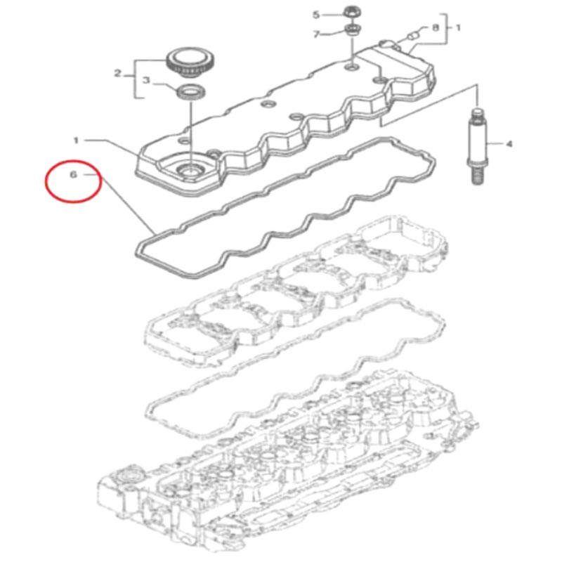 Replacement Cylinder Head Cover Gasket 504070038 2853784 for ...