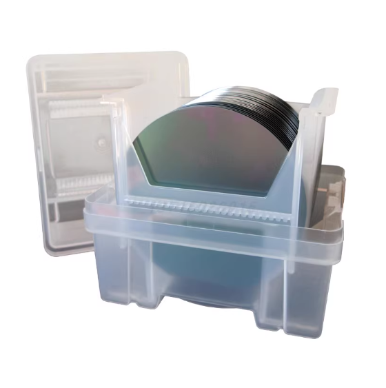 1 to 12-Inch Wafer Container, Transparent LED Box, Flower-Blue Wafer ...