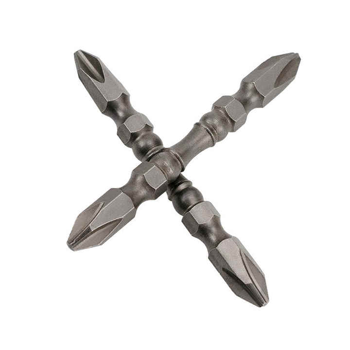 Double End Magnetic Screw Driver Drill Bit Steel Handle Phillips Head ...