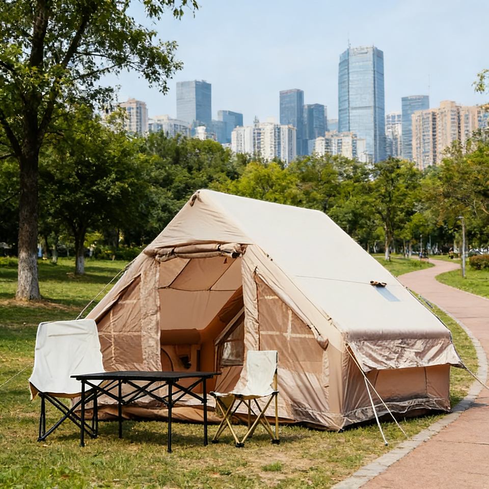 Heavy Duty Inflatable Garage Tent for Vehicle Shelter at Remote Camping ...
